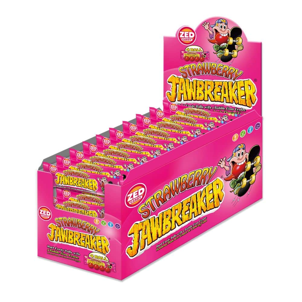 Jawbreakers Strawberry 4 ball - StarSweets